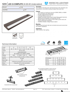 American Lighting LED 3 Complete - Estrin Zirkman Sales